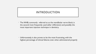 Inferior alveolar nerve block in dentistry | PPTX