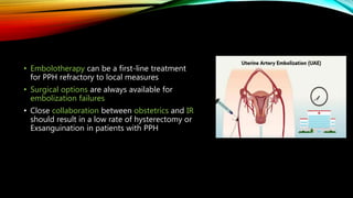 Interventional Radiology and Hysterectomy in PPH | PPT