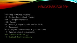 Interventional Radiology and Hysterectomy in PPH | PPT