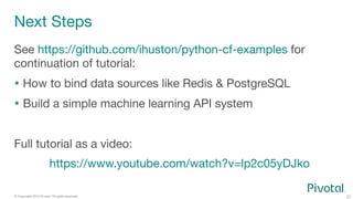 Ian huston getting started with cloud foundry | PDF