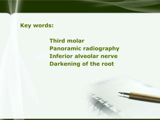 inferior alveolar nerve in opg | PPTX
