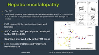 Microbiota e trapianto intestinale | PPTX