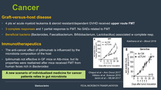 Microbiota e trapianto intestinale | PPTX