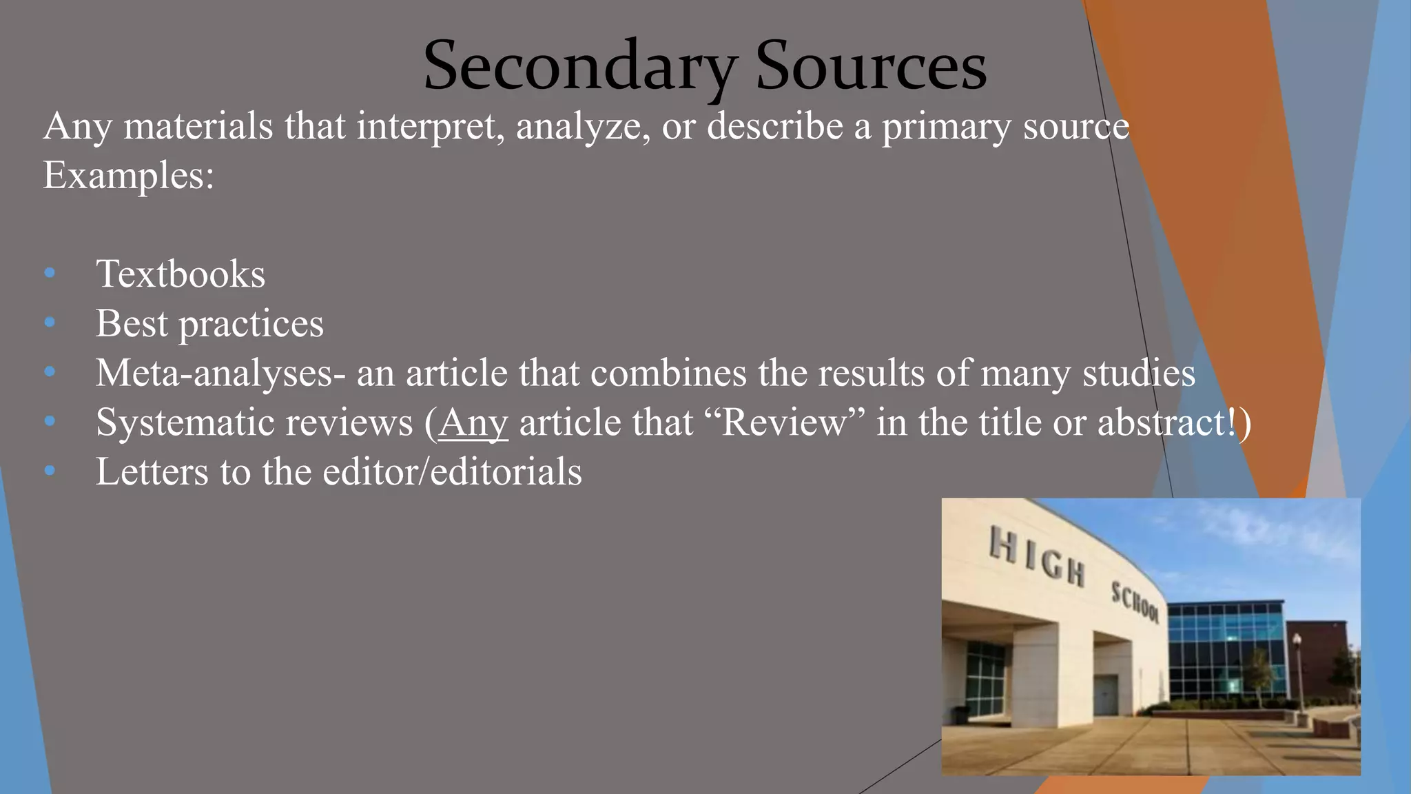 Primary and Secondary Sources in Science Research | PPTX
