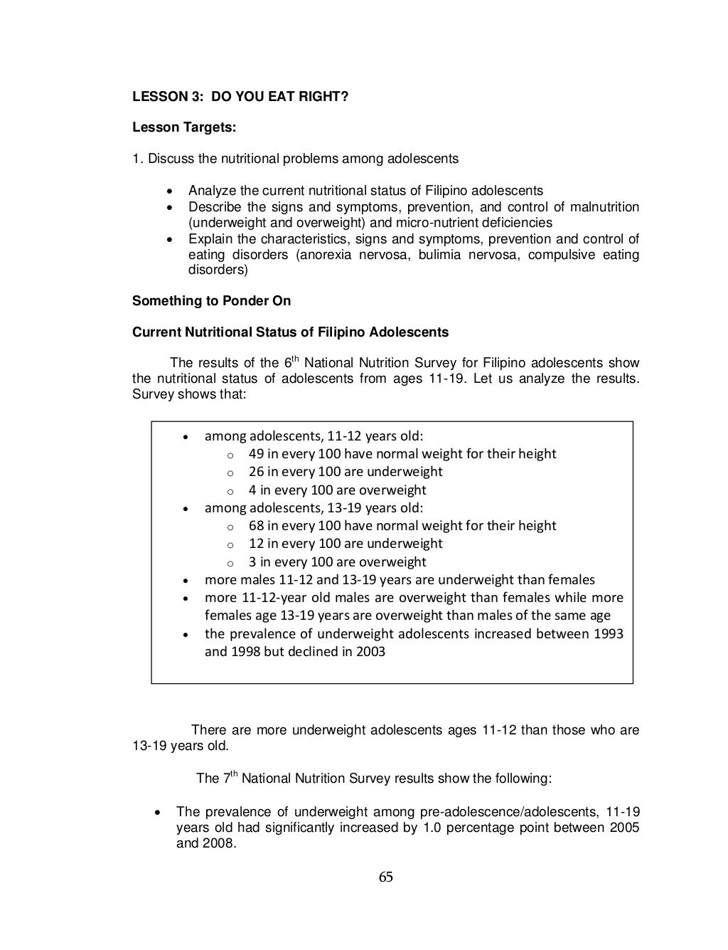 Values Education 7 - Module