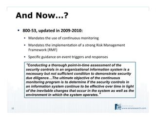 Continuous Monitoring for Web Application Security | PPT
