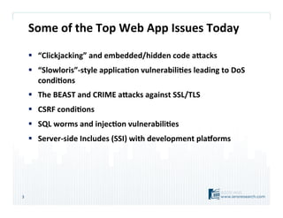 Continuous Monitoring for Web Application Security | PPT