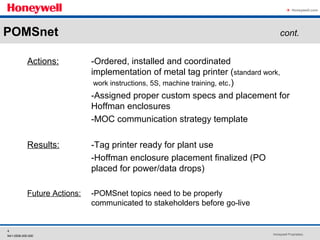 Ian Smith 2013 Honeywell Project Overview | PPT