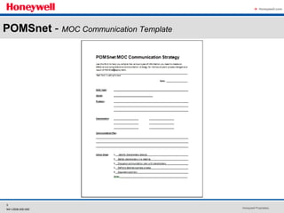 Ian Smith 2013 Honeywell Project Overview | PPT