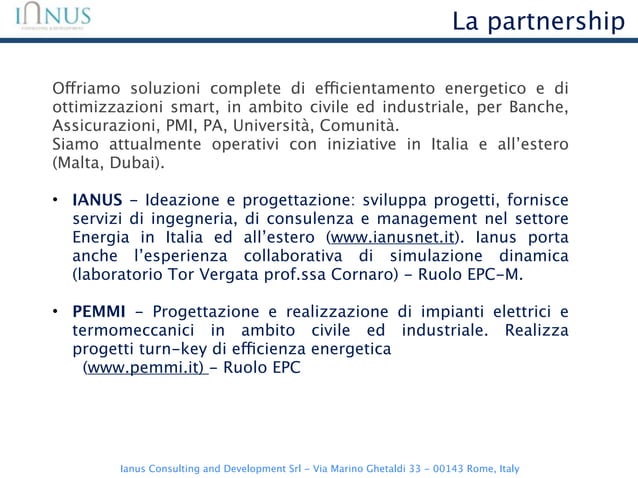 Efficienza e risparmio energetico | PPT