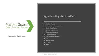 Lancashire SME workshop - regulation and medical device workshop | PPT