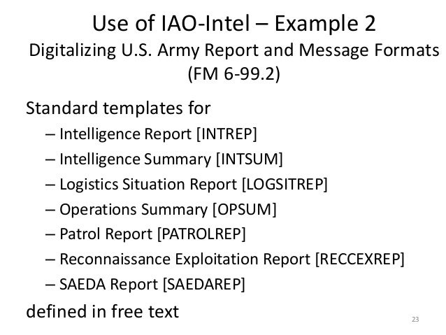 IAO-Intel: An Ontology of Information Artifacts in the Intelligence D…