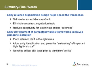 Developing Retained Organization to Support Outsourcing | PPT