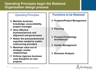 Developing Retained Organization to Support Outsourcing | PPT