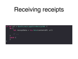 iOS In-App-Purchase verifying receipt locally in Swift | PPT