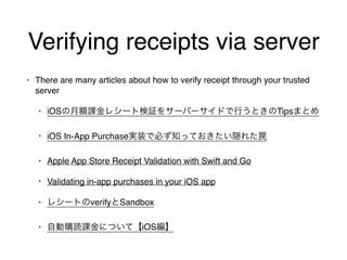 iOS In-App-Purchase verifying receipt locally in Swift | PPT