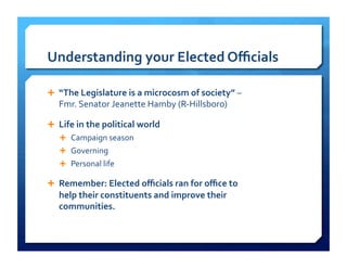 Effective Communication with Elected Officials | PDF
