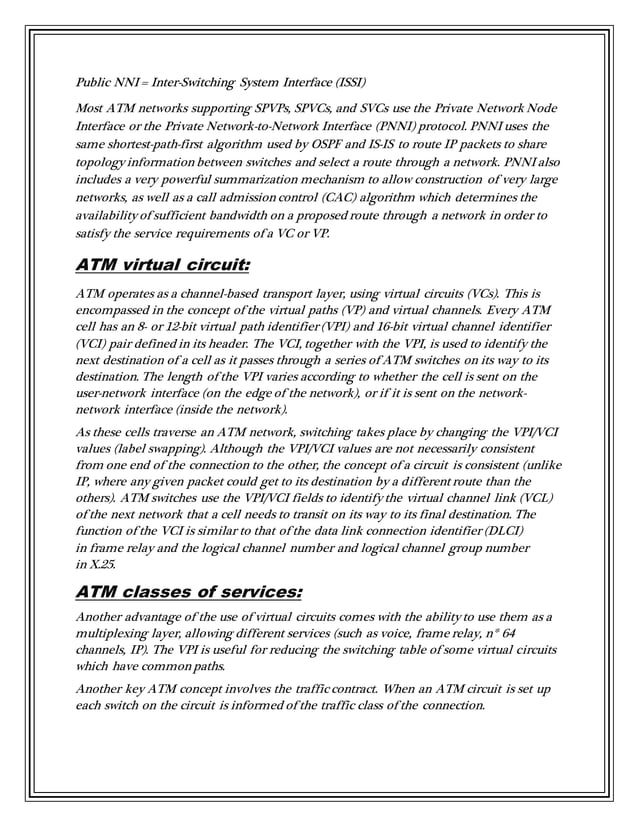 ATM (asynchronous transfer mode) | PDF