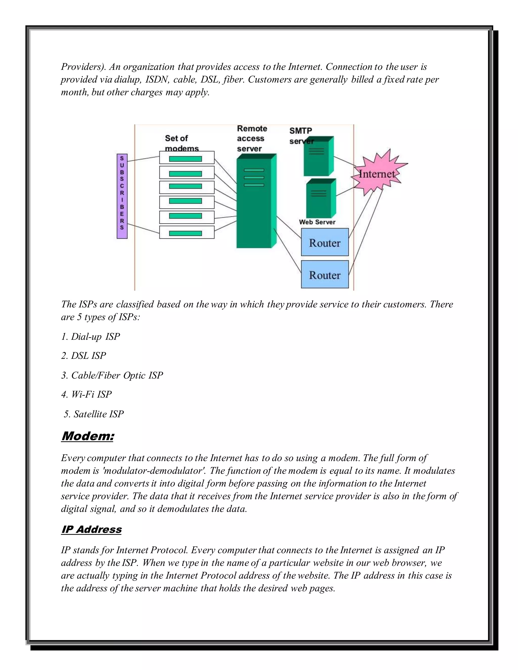 ISP AND ITS ARCHITECTURE. | DOCX