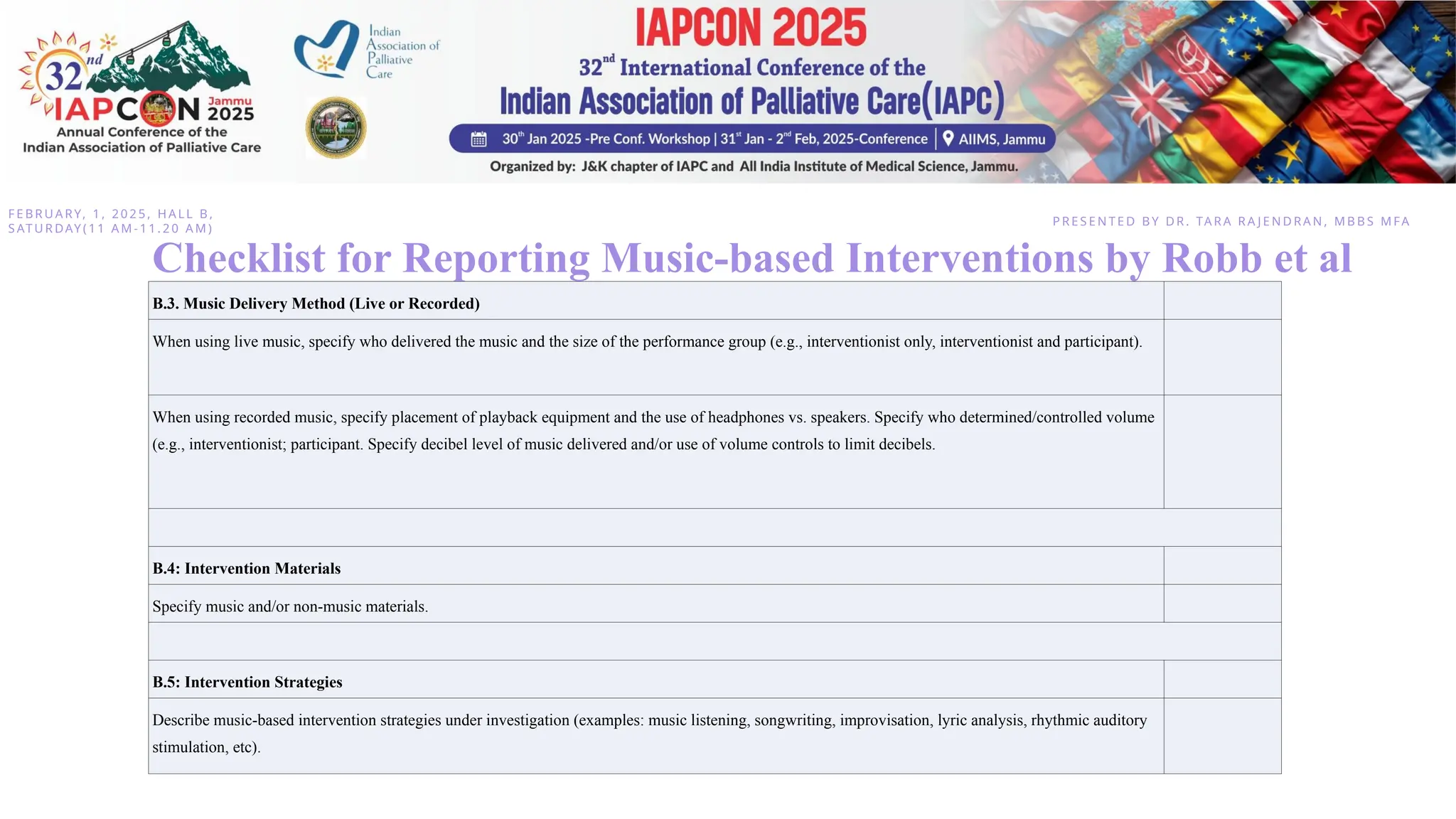 Music in Palliative Care: Current Research and Reporting Guidelines | PPTX