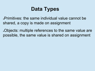 Flow control, variable types | PPT