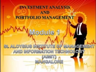 investment analysis and portfolio management | PPTX