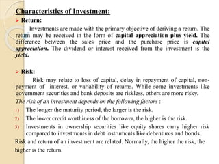 investment analysis and portfolio management | PPTX