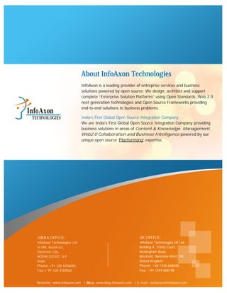 InfoAxon powered Liferay Solutions | PDF | Web Development | Internet
