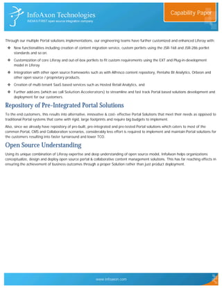 InfoAxon powered Liferay Solutions | PDF | Web Development | Internet