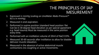 Intra-abdominal Pressure presentation | PPTX