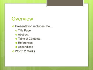 IA Presentation/Format Section | PPTX | Educational Assessment | Education