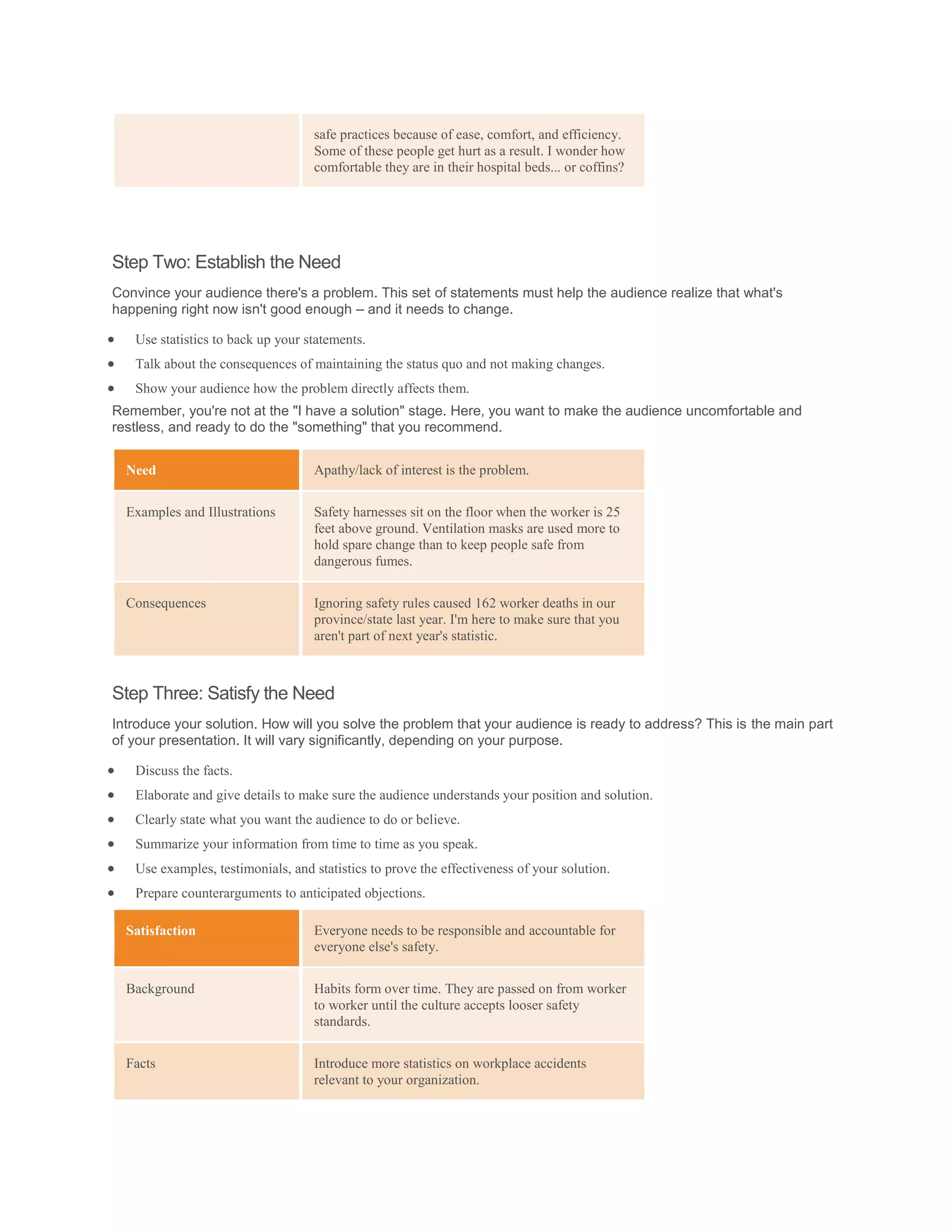 Monroes motivated sequence | DOCX