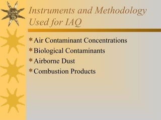 Indoor Air Quality Training by AIHA | PPT