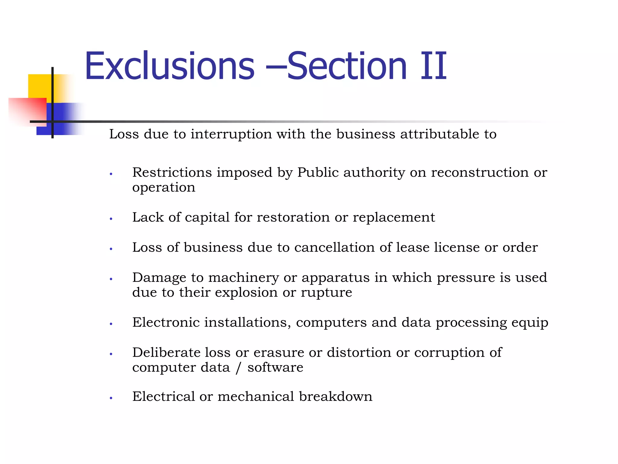 Industrial All Risk insurance Policy IAR | PPTX
