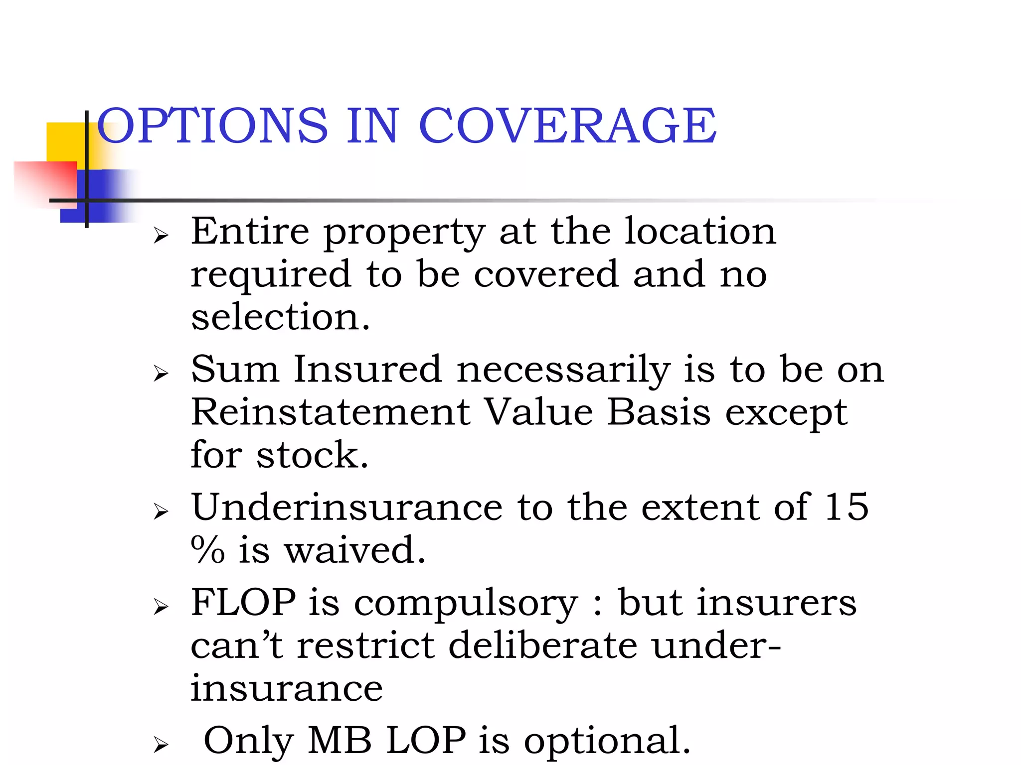 Industrial All Risk insurance Policy IAR | PPTX