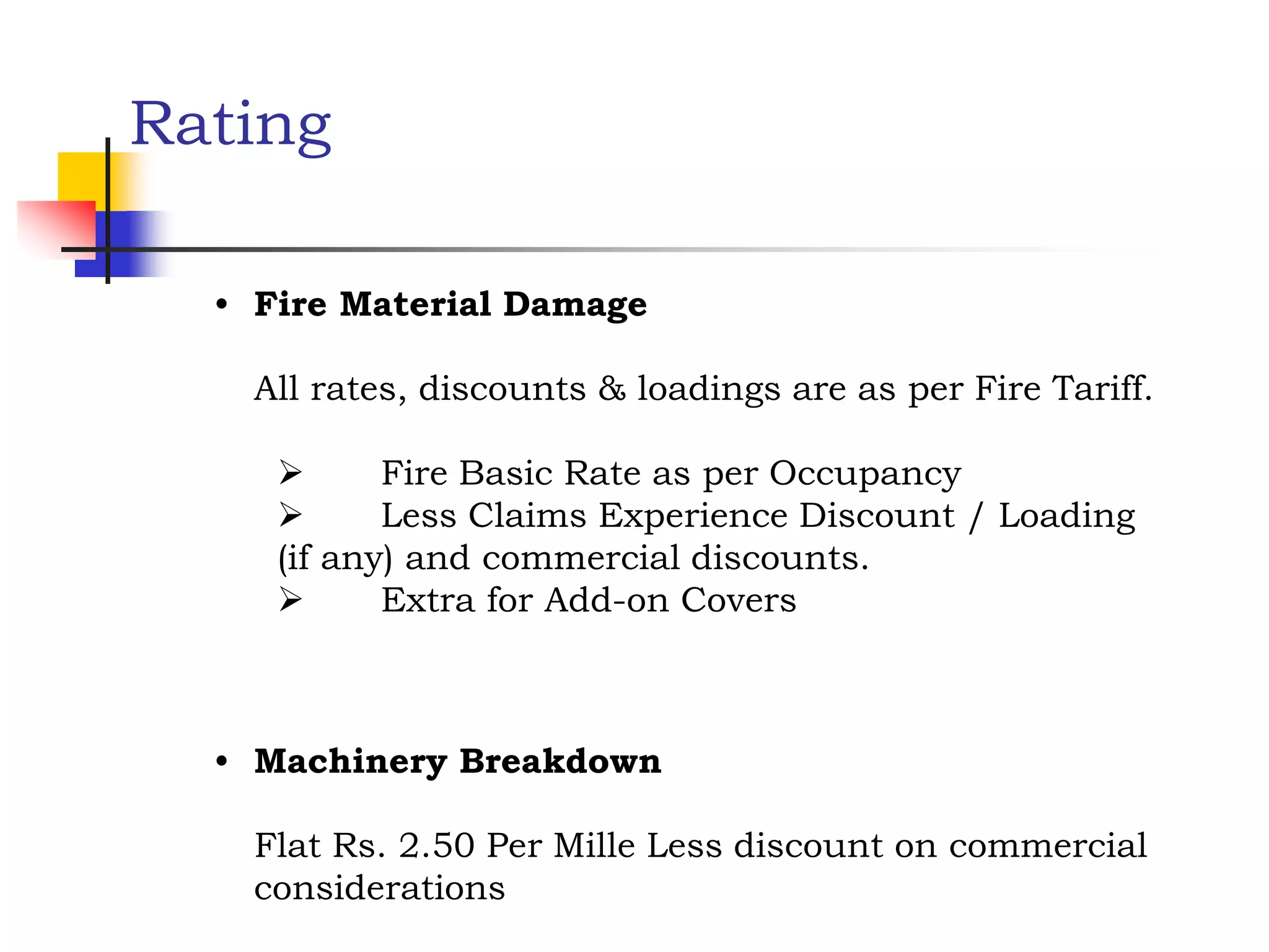 Industrial All Risk insurance Policy IAR | PPTX