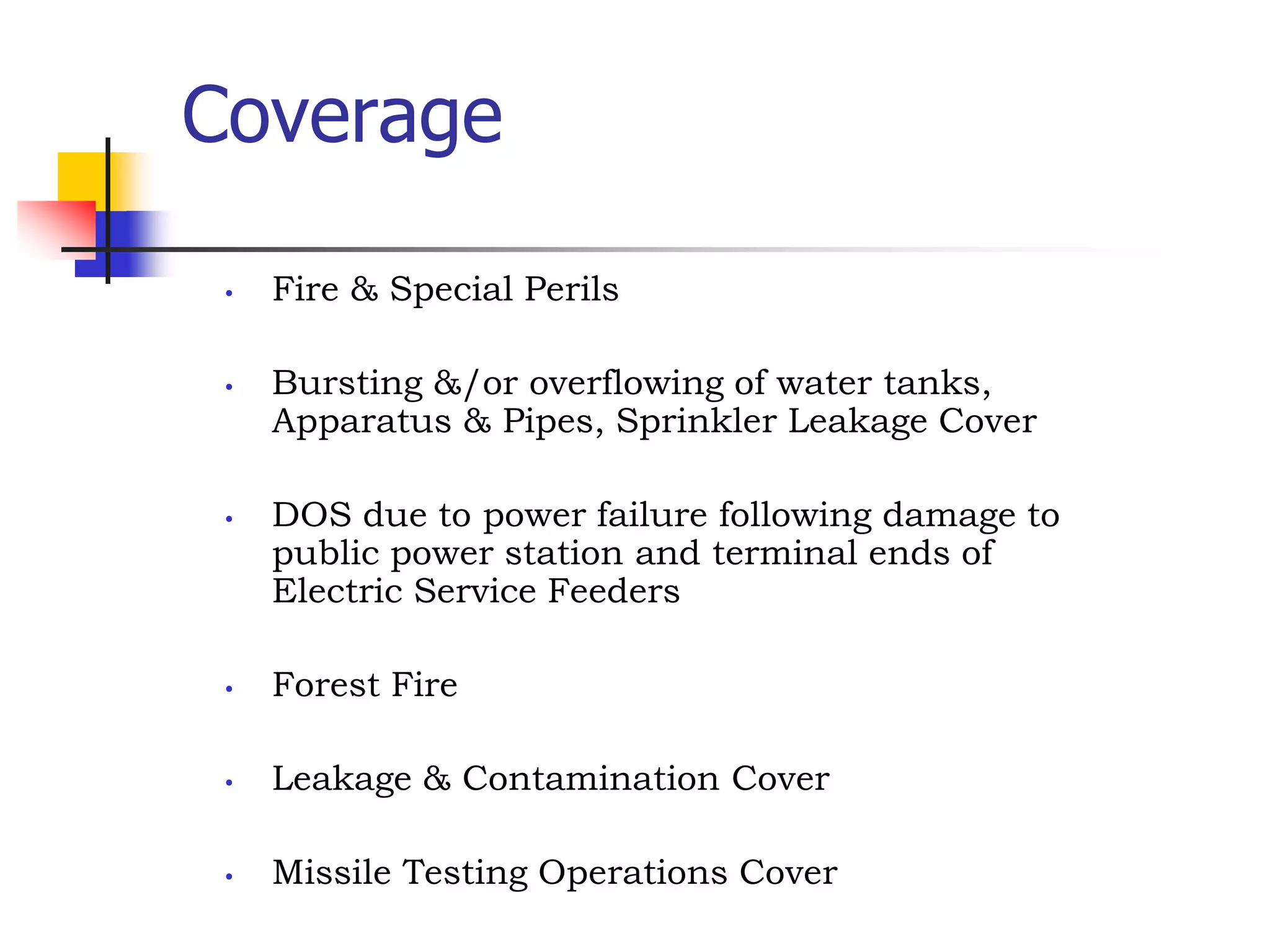 Industrial All Risk insurance Policy IAR | PPTX
