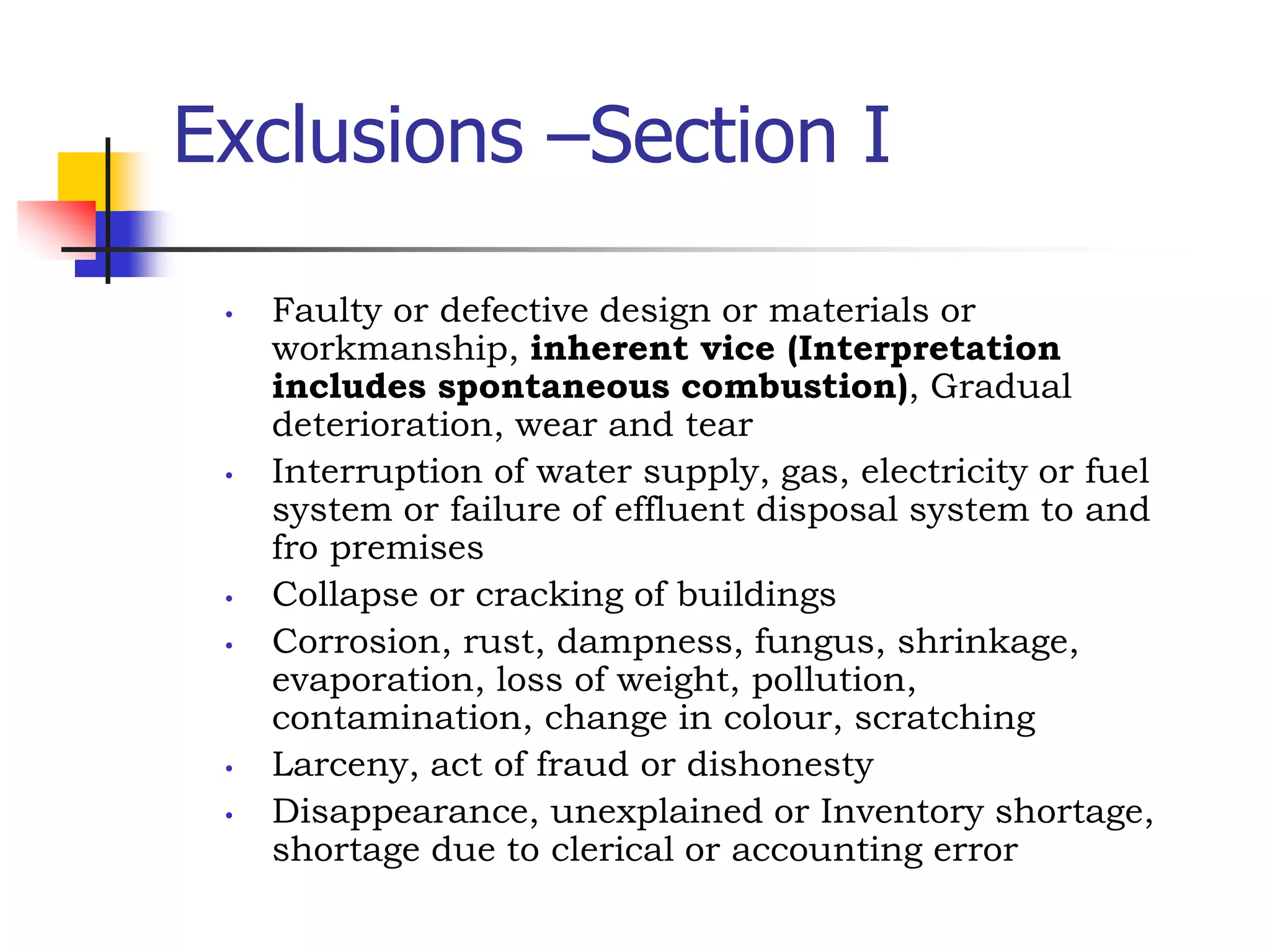 Industrial All Risk insurance Policy IAR | PPTX