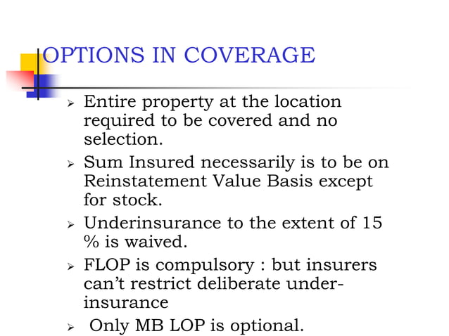 Industrial All Risk insurance Policy IAR | PPTX | Motor Insurance ...