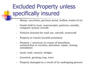 Industrial All Risk insurance Policy IAR | PPTX