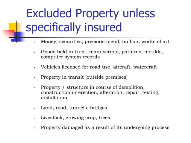 Industrial All Risk insurance Policy IAR | PPTX | Motor Insurance ...