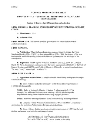 FAA IA renewal guidance | PDF