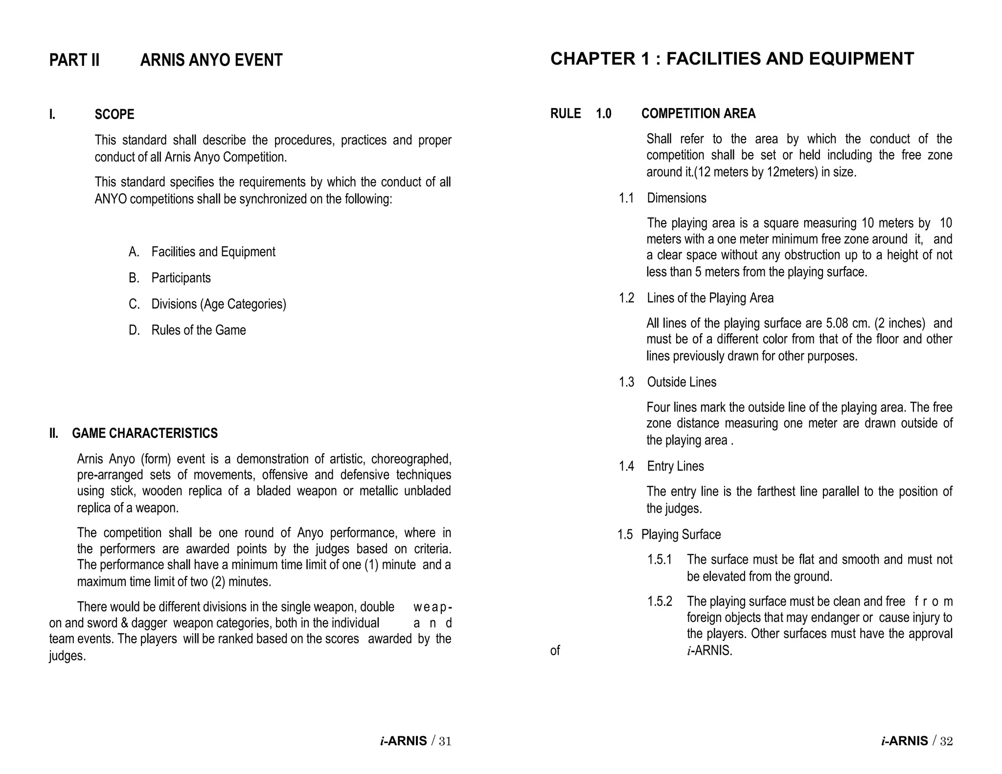 I arnis rules-2015-v03 | PDF