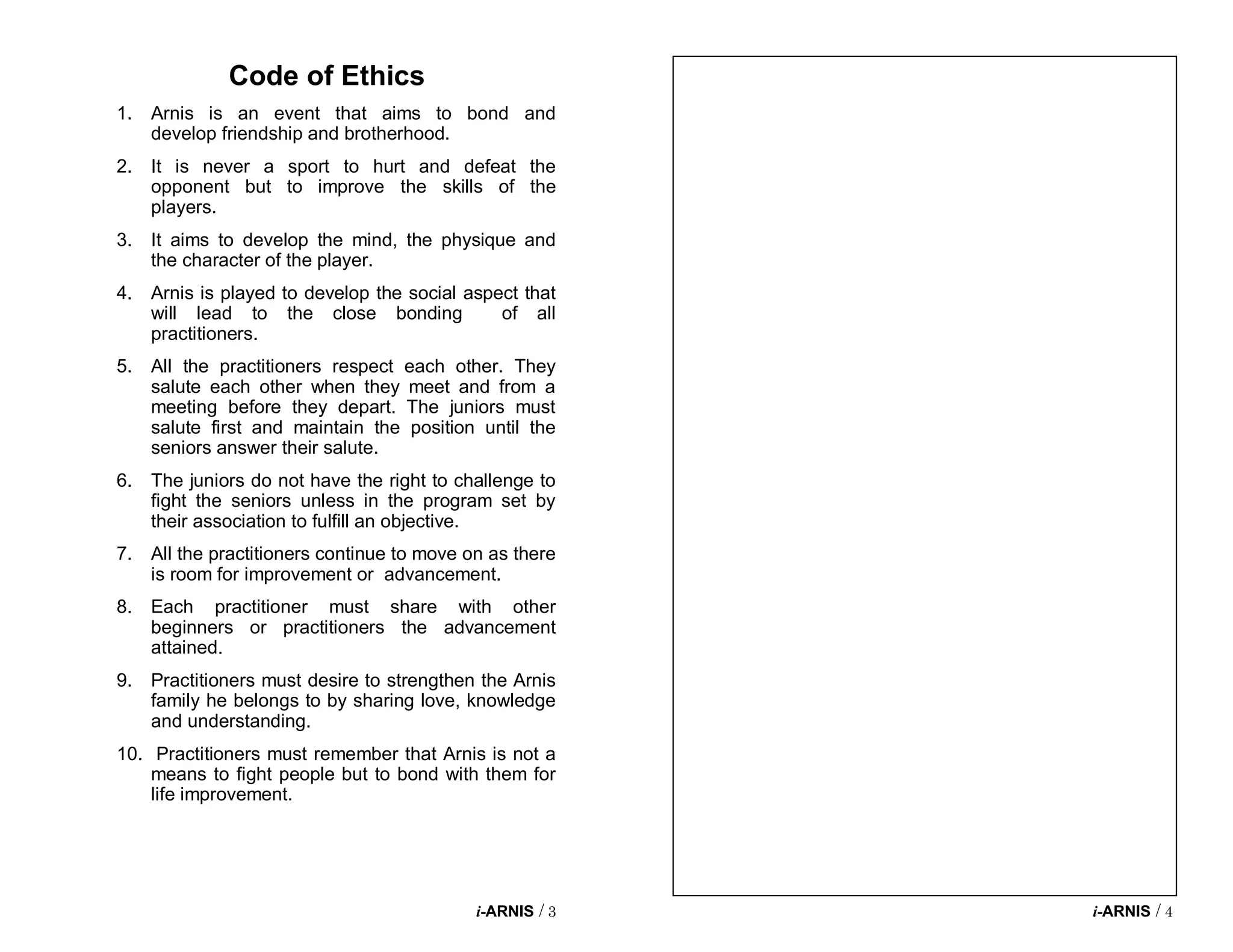 I arnis rules-2015-v03 | PDF