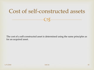 International Accounting Standard (IAS-16) Property, Plant & Equipment ...