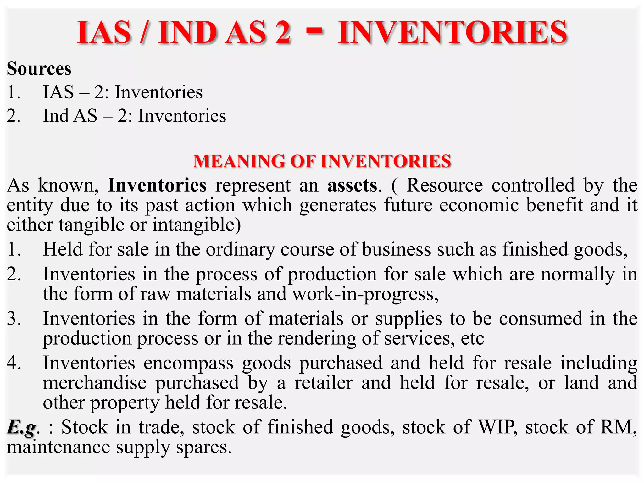 Ind As 2 inventories | PPTX