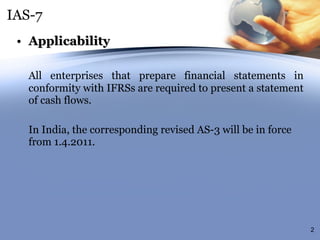 IAS 7 sataements of cash flows | PPT | Stocks and Bonds | Personal ...