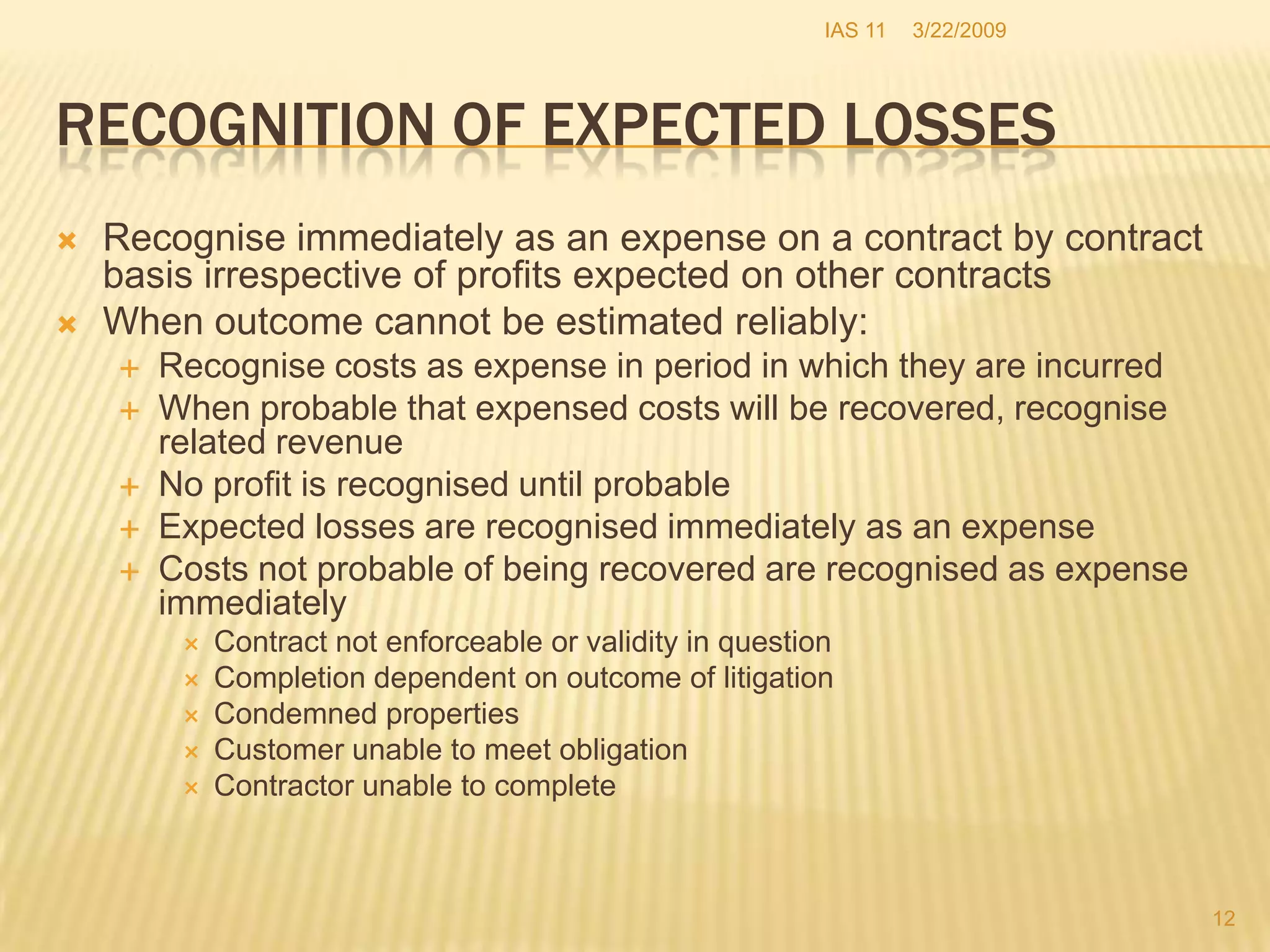 IAS 11 Construction Contracts | PPTX