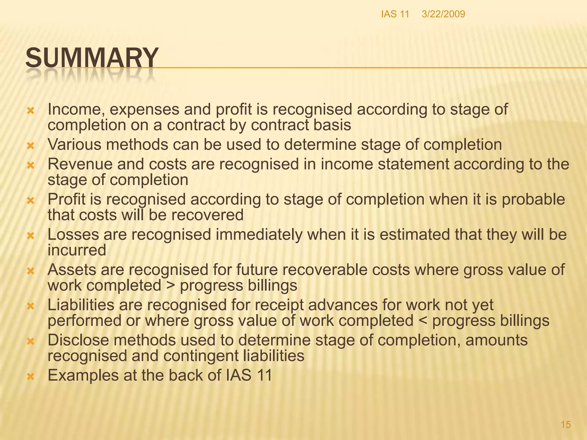 IAS 11 Construction Contracts | PPTX
