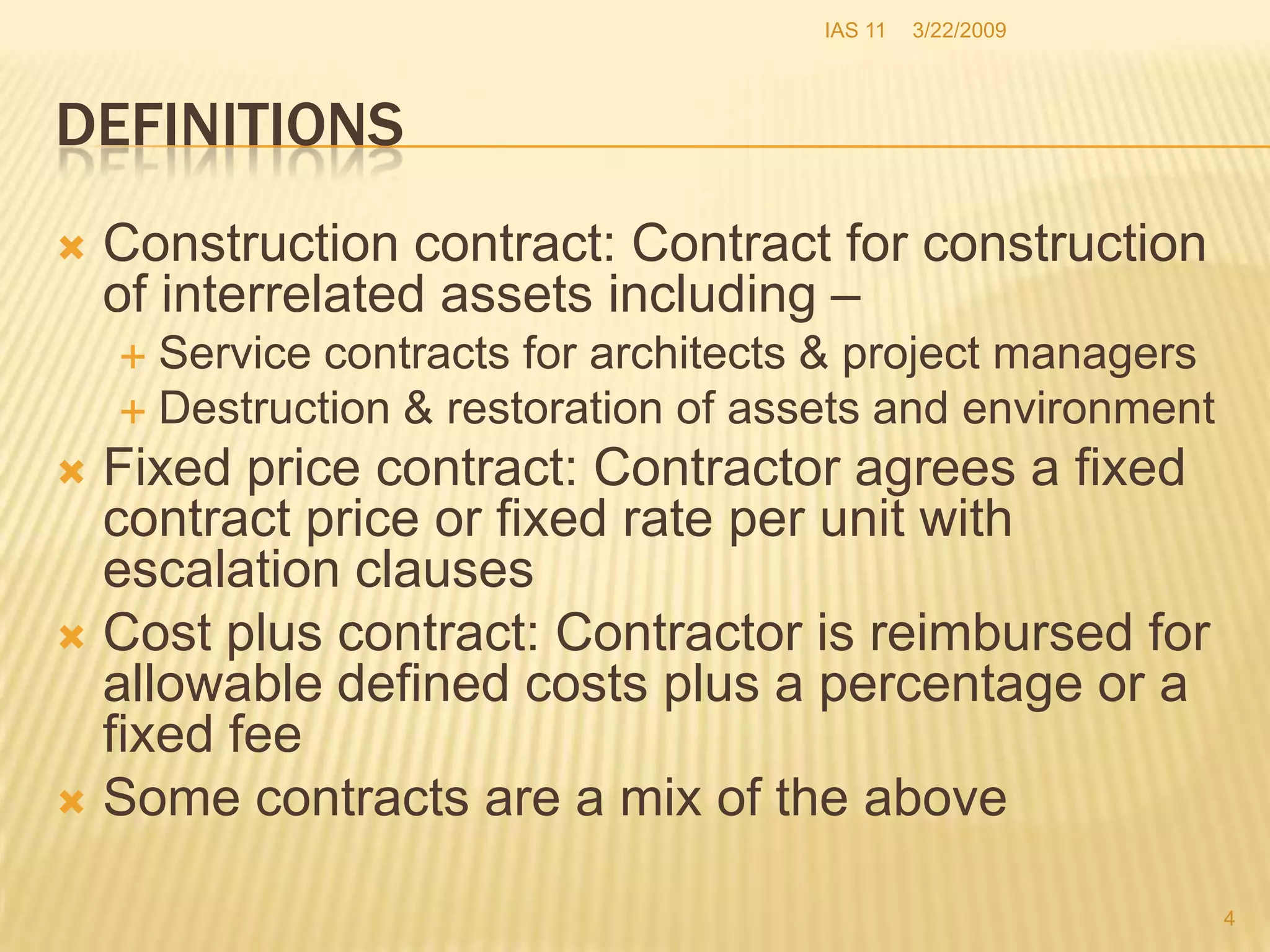 IAS 11 Construction Contracts | PPTX